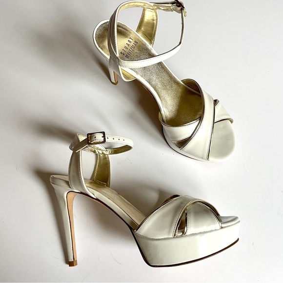 Stuart Weitzman | Shoes | Stuart Weitzman White Platform High Heels ...